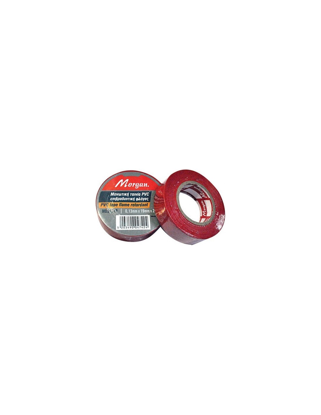 Ταινία Μονωτική PVC Morgan 19mm x 18.3m
