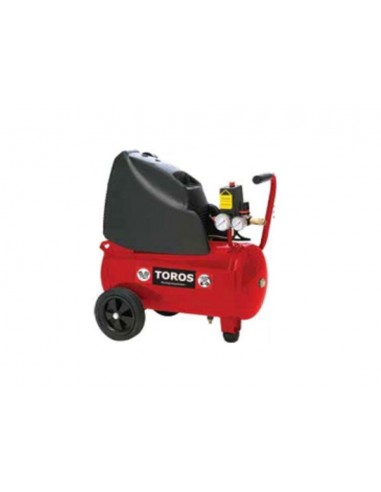 Toros Αεροσυμπιεστής μονομπλόκ OILFREE (χωρίς λάδι) 2HP 24lt 40148